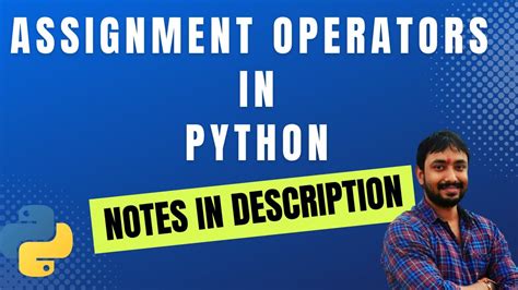 Assignment Operators In Python Python Tutorial For Beginners In Hindi Youtube