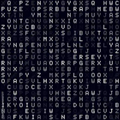 Abstract Digital Background White Filled Alphabet Letters Background Small Sized Seamless