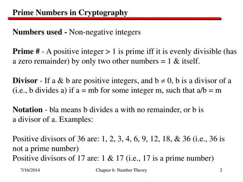 Ppt Chapter 6 Introduction To Number Theory Powerpoint Presentation Id1819458