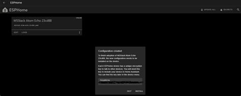 M5stack Atom Echo Error The Ota Partition On The Esp Is Too Small Esphome Home Assistant