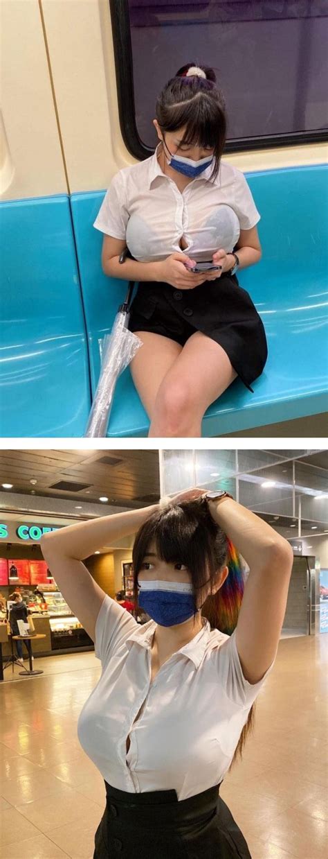 소나기에 제대로 젖어버린 처자
