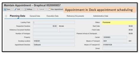 Dock Appointment Scheduling Das In Embedded Exte Sap Community