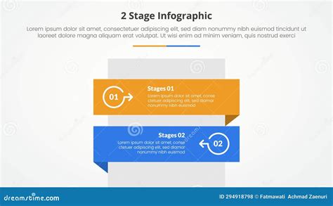 Points Stage Template Infographic Concept For Slide Presentation With Rectangle Box Vertical