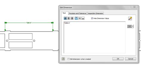 Overide Basic Dimension With Alphabetical Text Autodesk Community