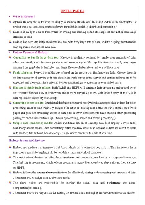 unit 1 part 2 big data analytics and tools unit 1 part 2 what is hadoop apache hadoop to