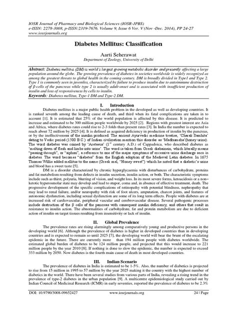 Pdf Diabetes Mellitus Classification Dokumentips