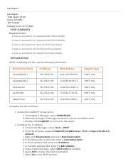 TestOut LabSim Create DHCP Client Reserve Pdf Lab Report Lab Report Time Spent