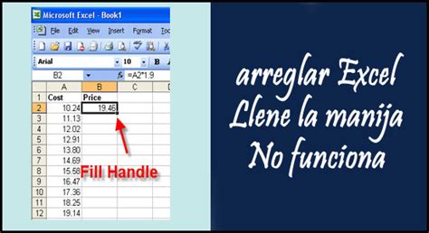 Cómo arreglar Excel Llene la manija No funciona Expedir