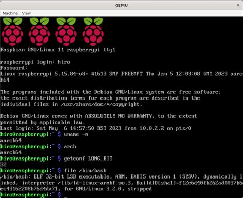 Raspberry Pi Os 32 Bit を Qemu 720 で起動する Hiroの長い長い冒険日記