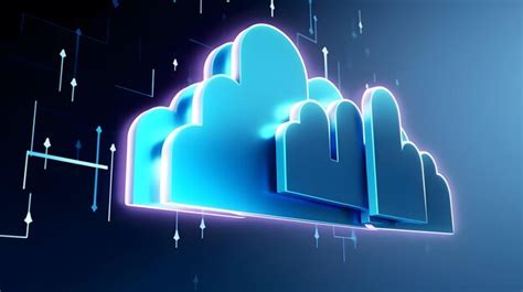 Premium Ai Image Cloud Data Storage Data Transfer Concept Ai Generated