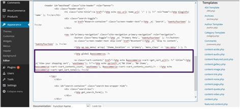 How To Display Number Of Item In Cart And Cart Total Amount WooCommerce Themelocation