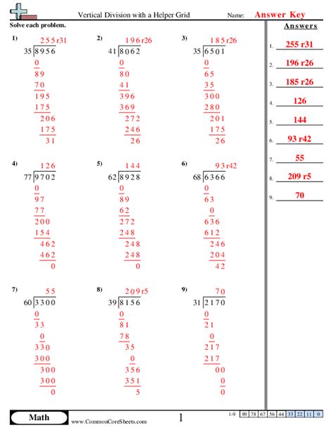 division worksheets