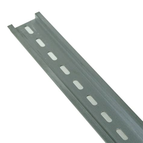 DIN Mounting Rail X Mm Aluminium Slotted Eltech