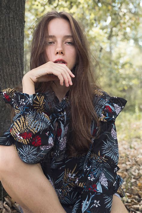 Portrait Of A Sensual Girl Close Up By Stocksy Contributor Andrei