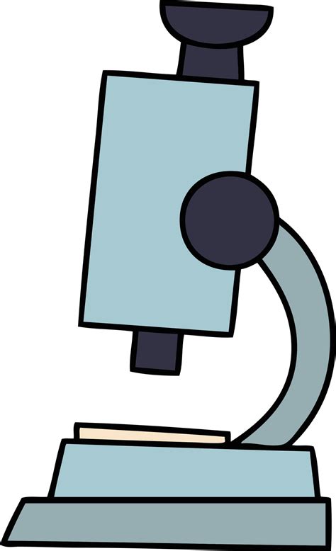 Cute Cartoon Science Microscope 11282929 Vector Art At Vecteezy
