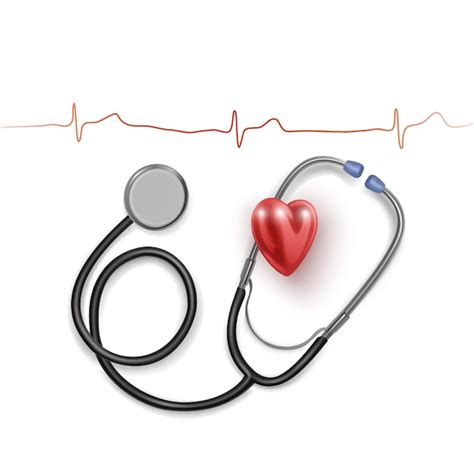 Premium Vector Stethoscope And Heart In Realistic Style Vector