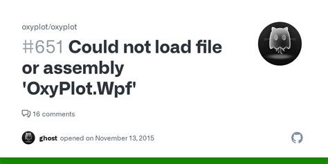 Could Not Load File Or Assembly Oxyplotwpf · Issue 651 · Oxyplot