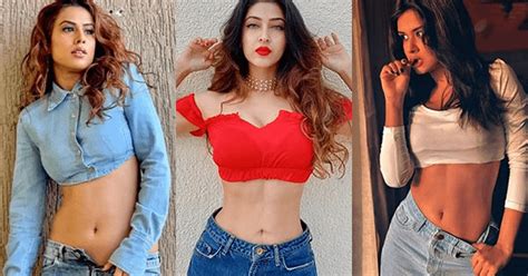 9 Indian Tv Actresses In Crop Top Flaunting Their Fine Midriff Abs And