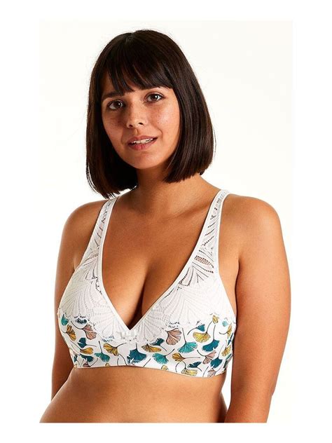 Soutien Gorge Sans Armatures Coque Souple Tsatziki Pomm Poire Bleu Kiabi