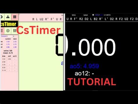 CsTimer Tutorial How To Use CsTimer H1Cuber YouTube