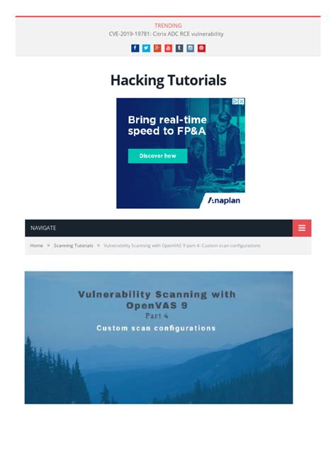 New Methode Hack Openvas 9 Part 4 Custom Scan Configurations Pdf