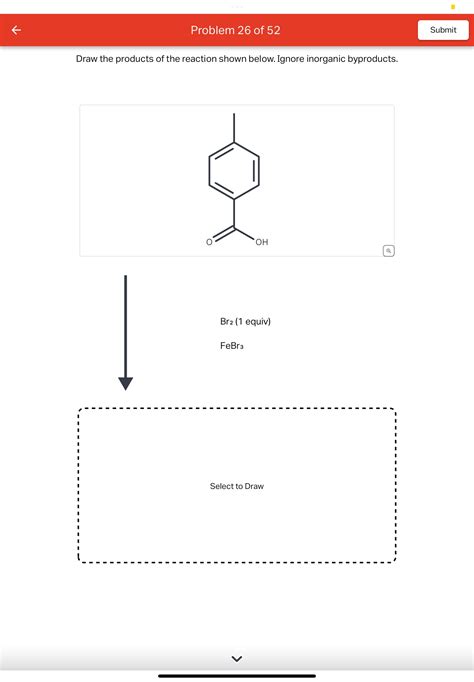 Solved Draw The Products Of The Reaction Shown Below Ignore