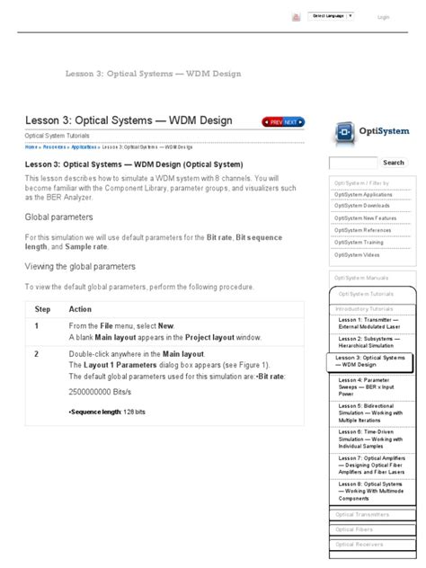 Pdf Lesson 3 Optical Systems — Wdm Design Dokumen Tips