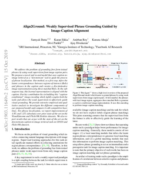 Pdf Align2ground Weakly Supervised Phrase Grounding Guided By Image Caption Alignment