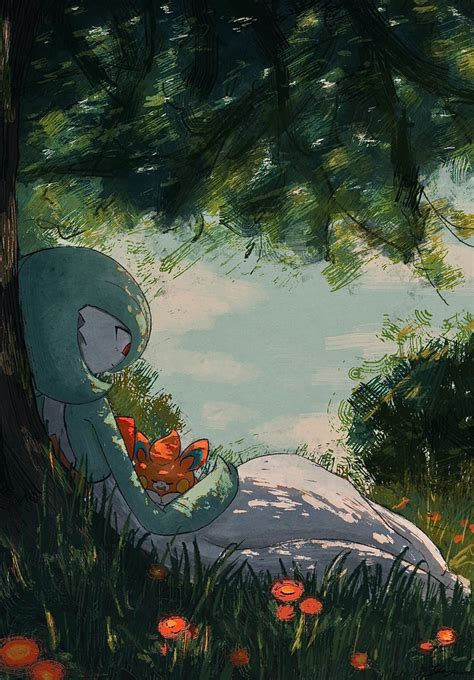 Gardevoir And Pawmi Pokemon Drawn By Gyura Danbooru