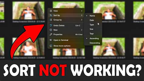 how to fix sort not working in windows 11 file explorer sort issue
