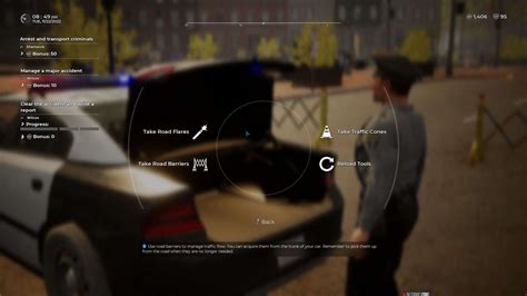 police simulator patrol officers accident checklist