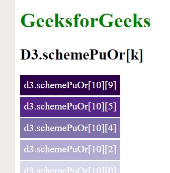D Js SchemePuOr Function GeeksforGeeks