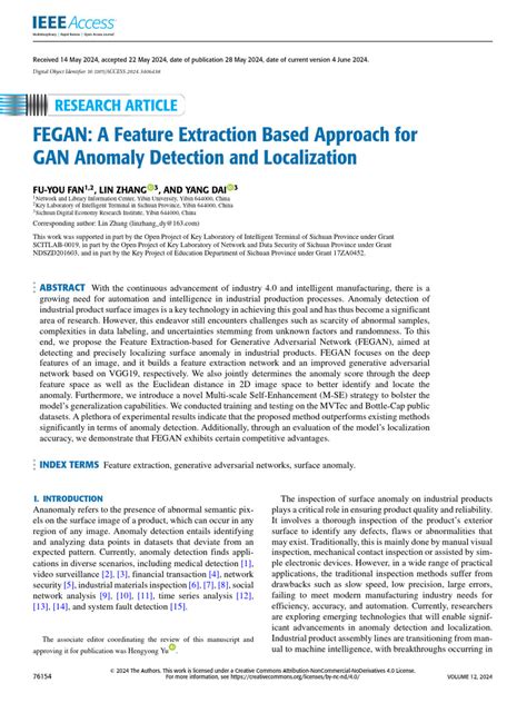 Fegan A Feature Extraction Based Approach For Gan Anomaly Detection