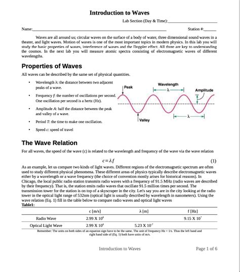 Solved Waves Are All Around Us Circular Waves On The