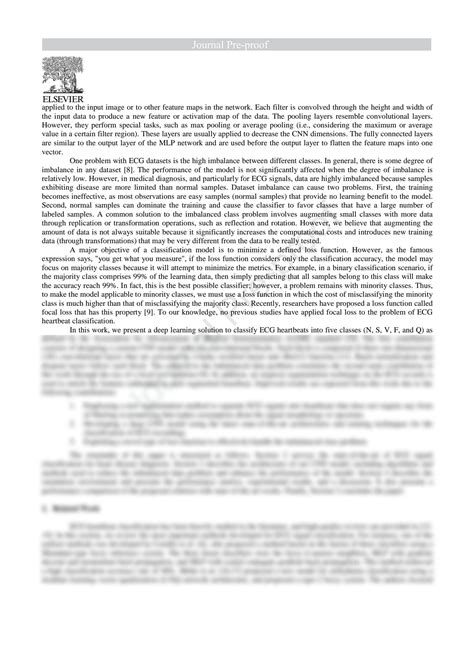 Solution Electrocardiogram Heartbeat Classification Based On A Deep