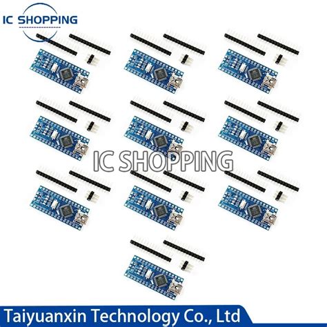 PCS Nano V Microcontroller Board For Arduino With CH USB Driver Mhz ATmega P For