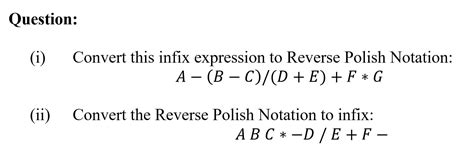 solved question i convert this infix expression to
