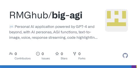 Github Rmghubbig Agi 💬 Personal Ai Application Powered By Gpt 4 And