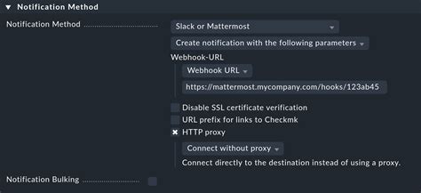 notifications via mattermost