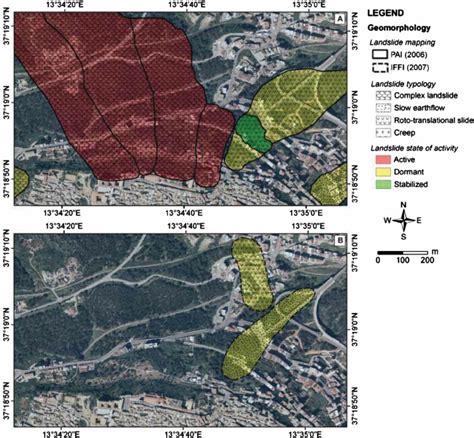Pre Existing Landslide Mapping In The North Western Sector Of