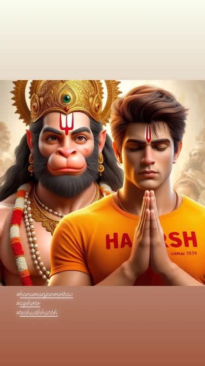 harsh gadhiya on linkedin hanuman janmostsav aiphoto techwithharsh