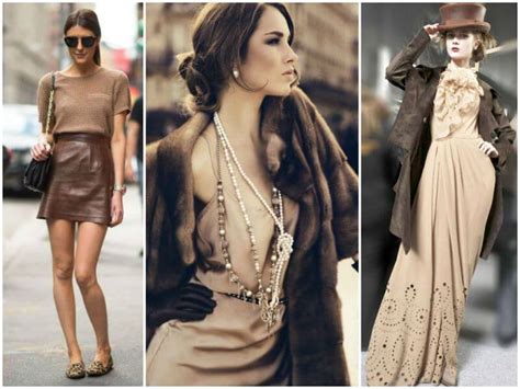 Коричневый цвет в одежде сочетание с другими цветами 25 фото