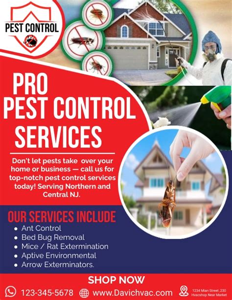 Pest Control Flyer Pest Control Services Adv Template Postermywall