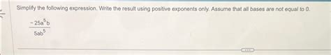 solved simplify the following expression write the result