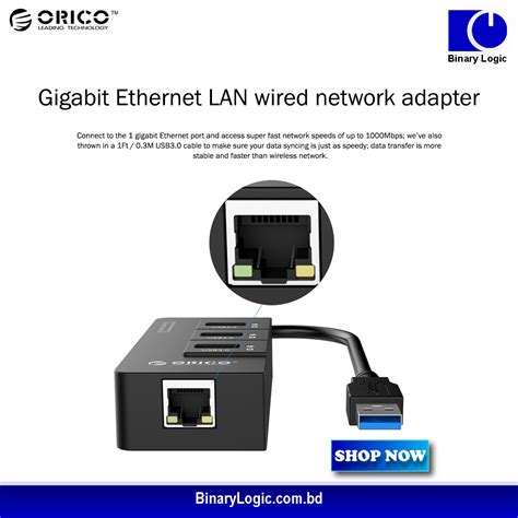 Binary Logic 👉𝐎𝐫𝐢𝐜𝐨 𝐔𝐒𝐁𝟑 𝟎 𝐭𝐨 𝐔𝐒𝐁𝟑 𝟎 𝟑 𝐆𝐢𝐠𝐚𝐛𝐢𝐭 𝐄𝐭𝐡𝐞𝐫𝐧𝐞𝐭 𝐀𝐝𝐚𝐩𝐭𝐞𝐫 👉𝐏𝐫𝐨𝐝𝐮𝐜𝐭 𝐇𝐢𝐠𝐡𝐥𝐢𝐠𝐡𝐭𝐬 ⬛port