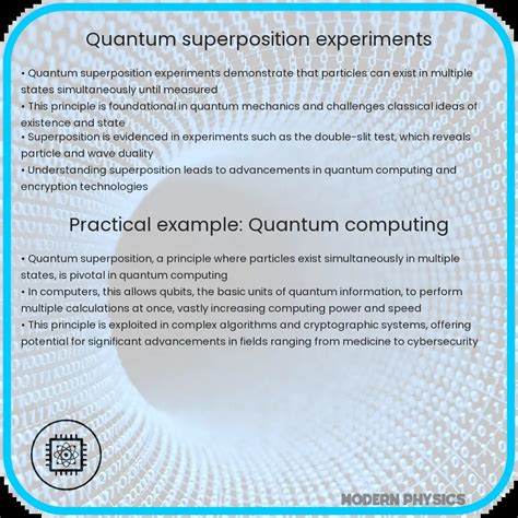 Quantum Superposition Experiments Principles Applications And Innovations