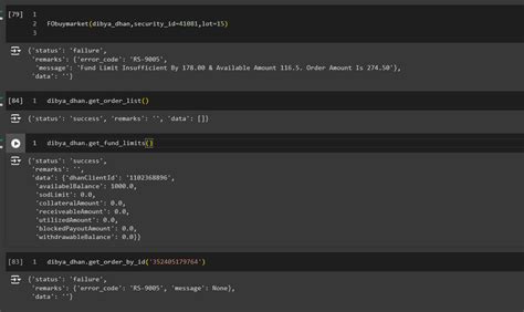 Responded Information In Api And Dhan Platform Apis Automation
