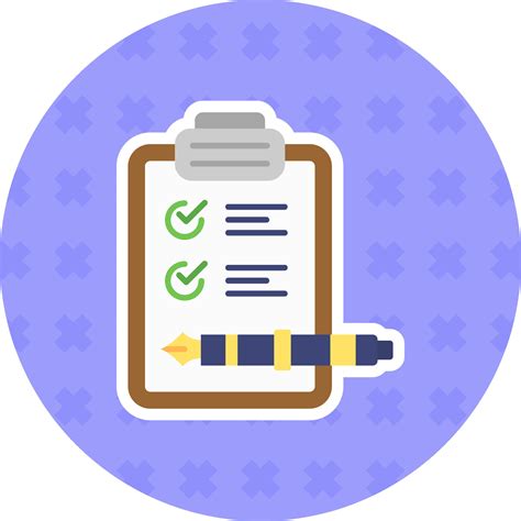 Check List Flat Sticker Icon Vector Art At Vecteezy