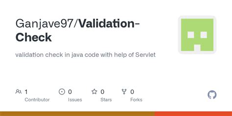 Github Ganjave97validation Check Validation Check In Java Code With