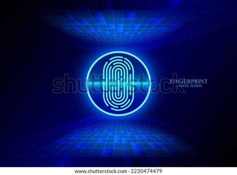 Graphics Design Fingerprint Concept Security Access Stock Vector Royalty Free 2230474479